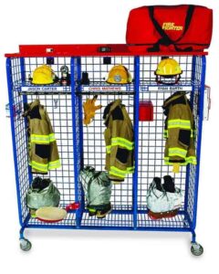 Standard Mobile Lockers for Fire & EMS - GearGrid