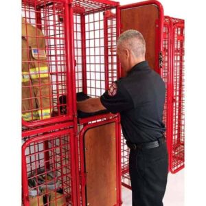 Two-Tier Freestanding Lockers for Fire & EMS - GearGrid