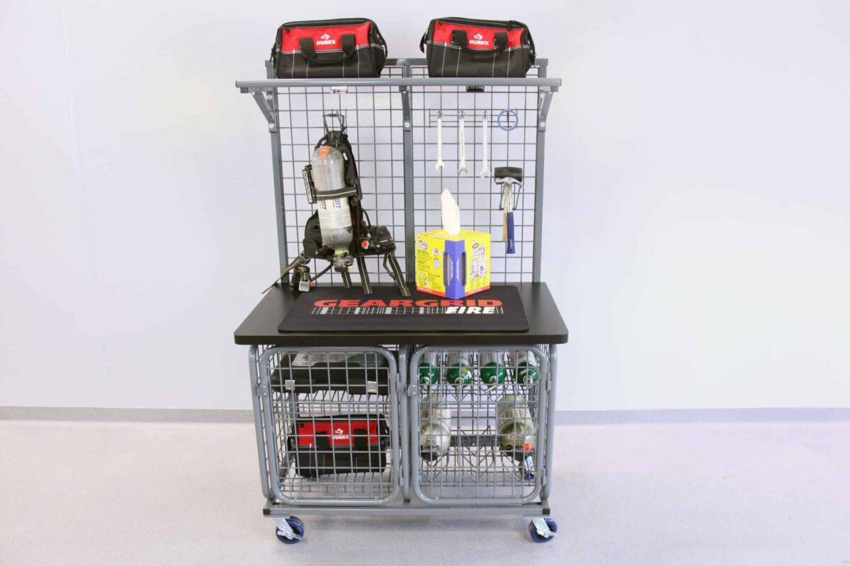 Slinger Attached Tool Grid with Shelf - Fire & EMS - GearGrid