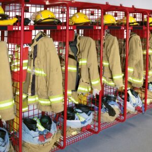 Standard Wall Mount Lockers for Fire & EMS - GearGrid